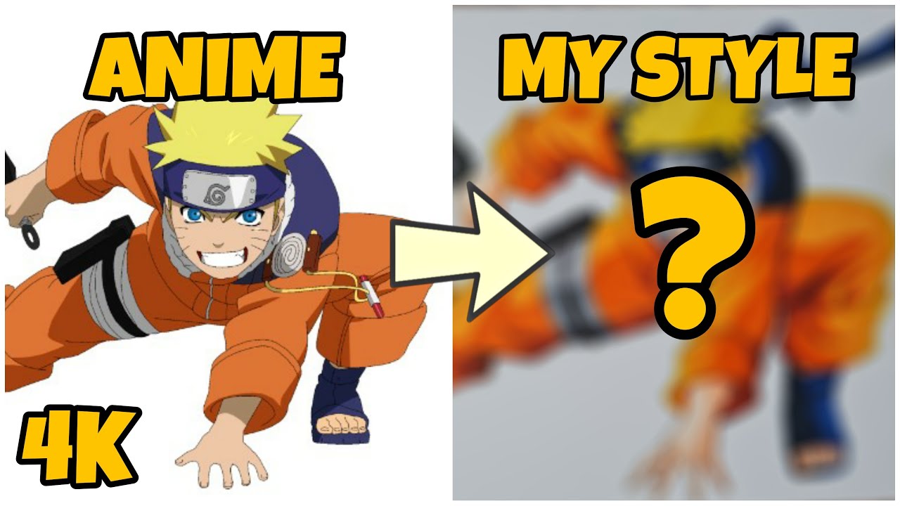 Drawing NARUTO in MY STYLE | 4K - YouTube