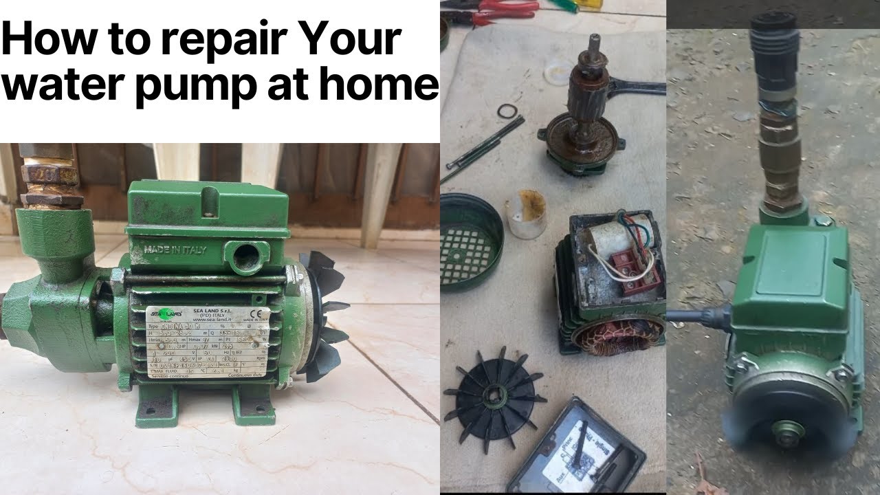 How to Repair a Single Phase Water Pump with a Jammed Rotor - YouTube