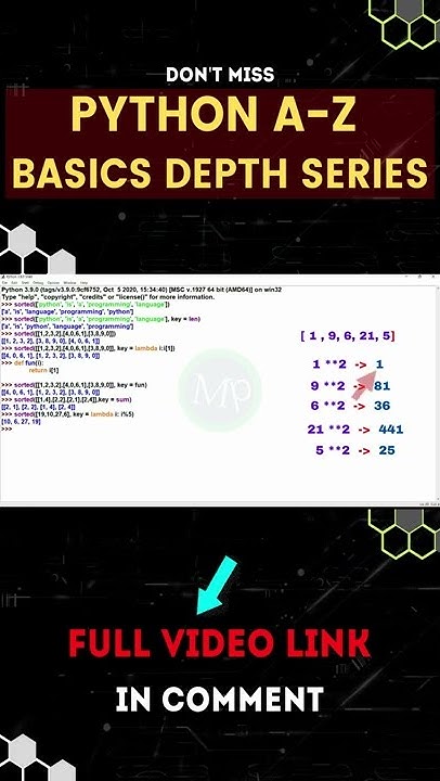 Sorting Based On Integer First Character Of Squared Number In Python Using Sorted Function