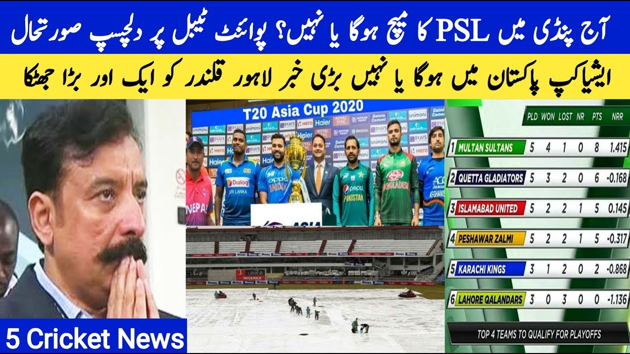 Weather Update of PSL Today Match In Rawalpindi | PSL 2020 Latest Point ...