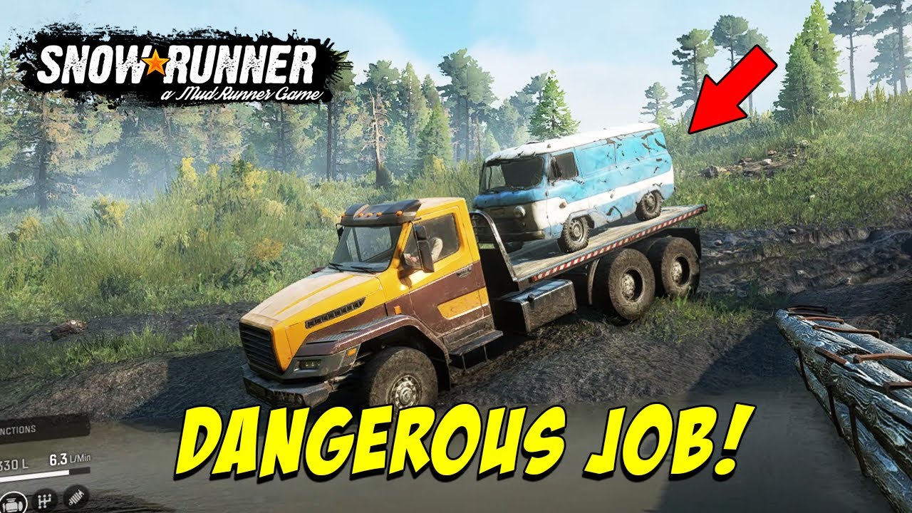 SNOW RUNNER - Russian Trucks recovering KHAN Lo4F | Logitech G29 ...