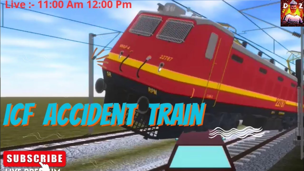Indian train crossing3d icf train accident train crossing3d gameplay ...