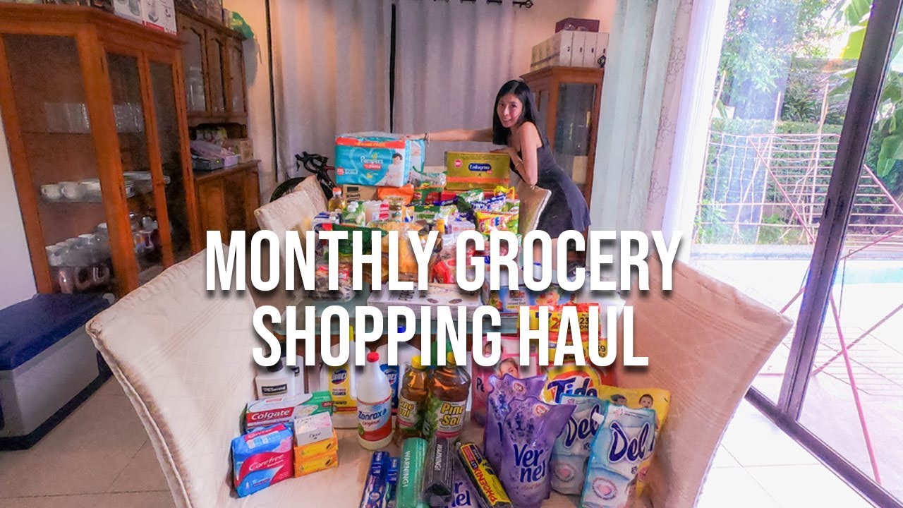 MONTHLY GROCERY SHOPPING HAUL! - YouTube