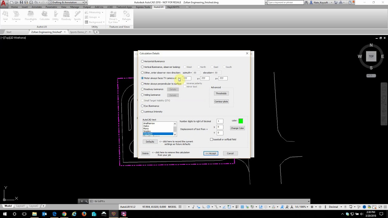 AutoLUX Defining Calculation Grids - YouTube