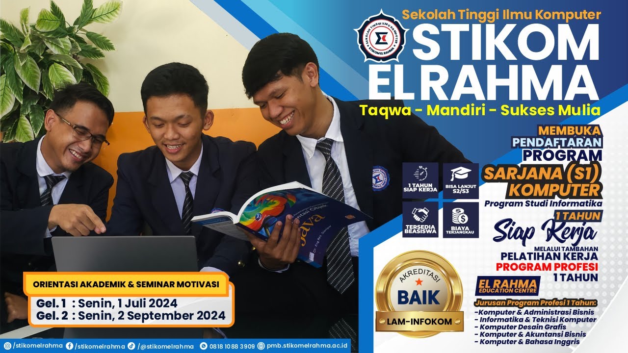 PENERIMAAN MAHASISWA BARU STIKOM EL RAHMA BOGOR 2024 - YouTube