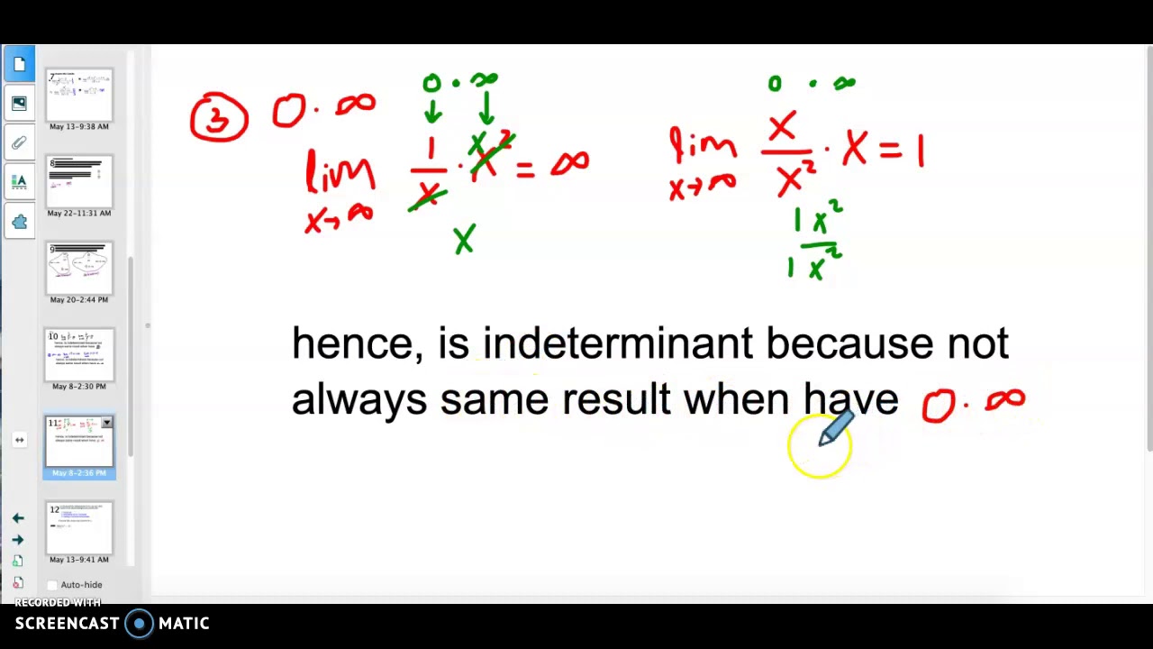 Limit as x goes to infinity-Indeterminate forms - YouTube