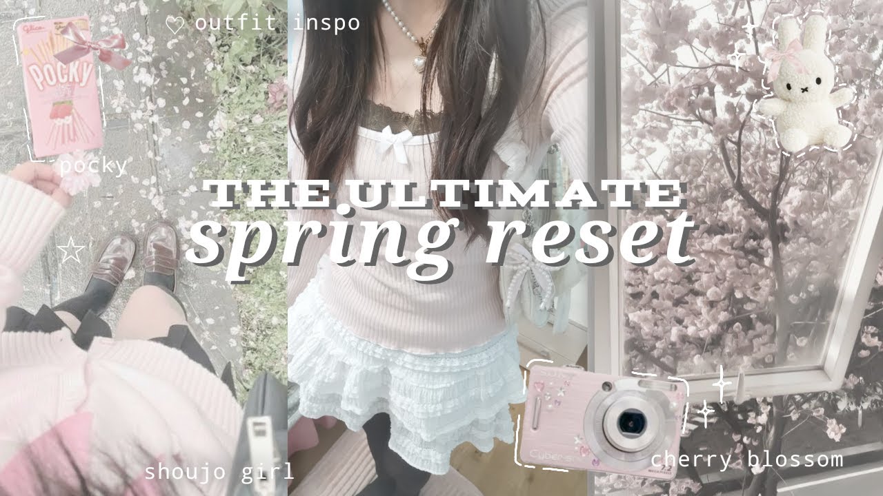 the ULTIMATE SPRING RESET vlog🌸🍵 spring outfits inspo, journaling ...