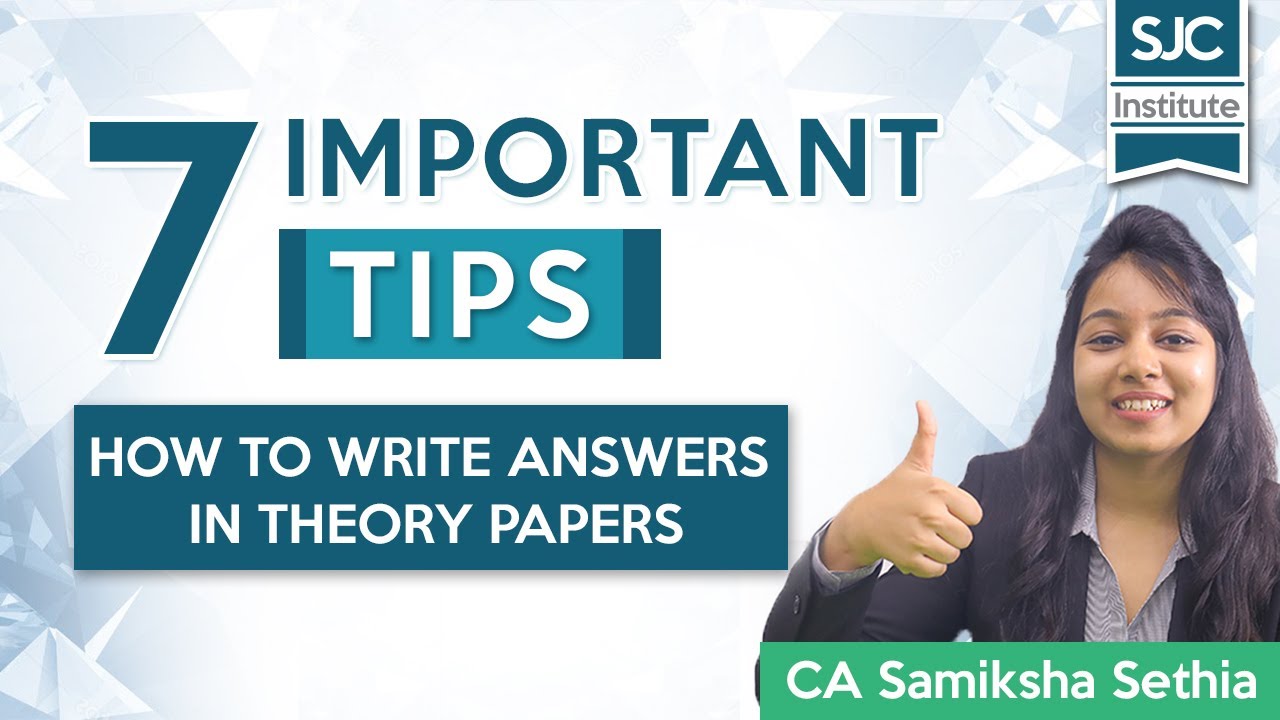 7 Important Answer Writing Tips | How to write answers in Theory ...