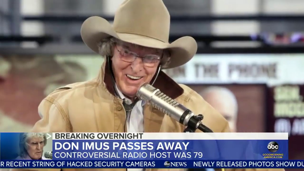 Radio Host Don Imus Dies At Age 79 - YouTube