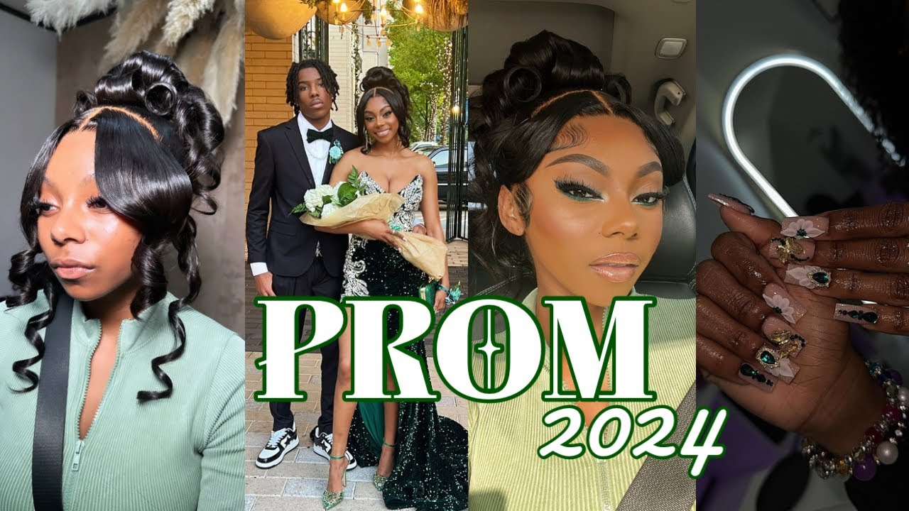 PROM GRWM 2024|come to my appts w/me|hair,nails,makeup||kinseyalysse ...