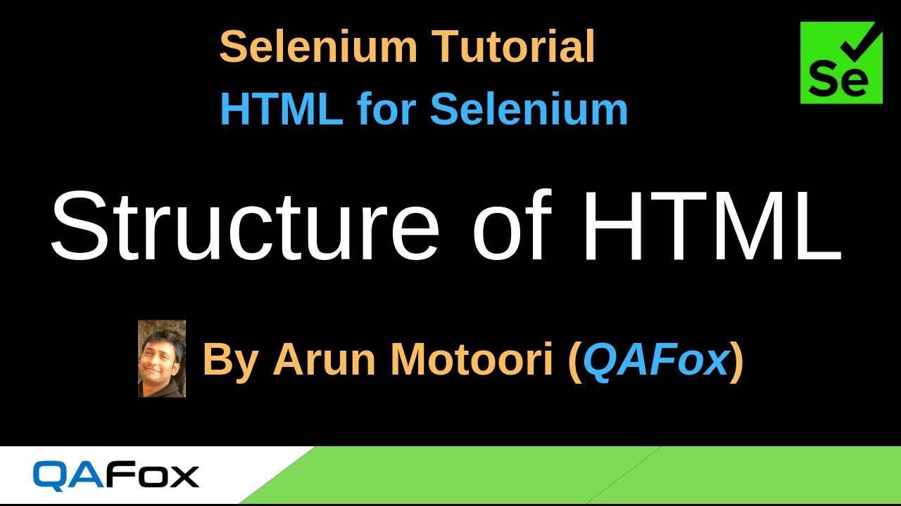 Html For Selenium Part 3 Structure Of Html Youtube 4450