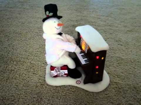 Hallmark Piano Playing Snowman - YouTube