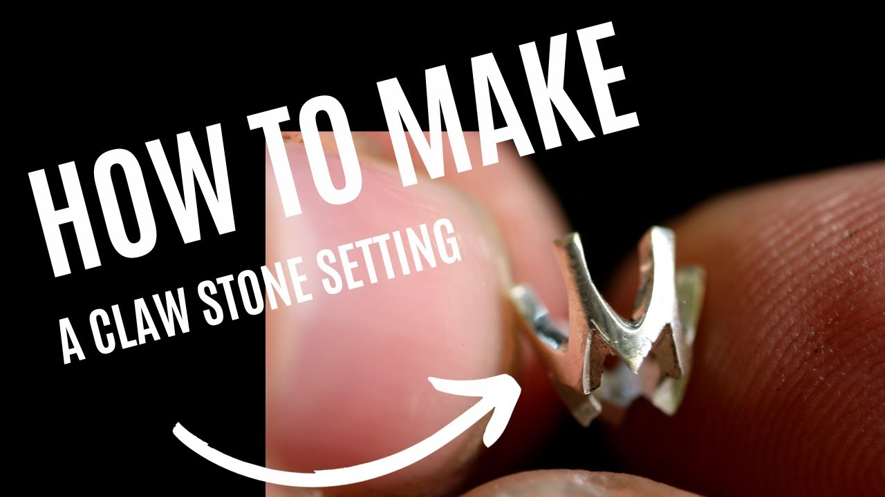 How to make a stone setting for an engagement ring. - YouTube