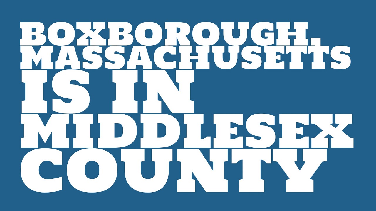 What county is Boxborough, Massachusetts in? - YouTube