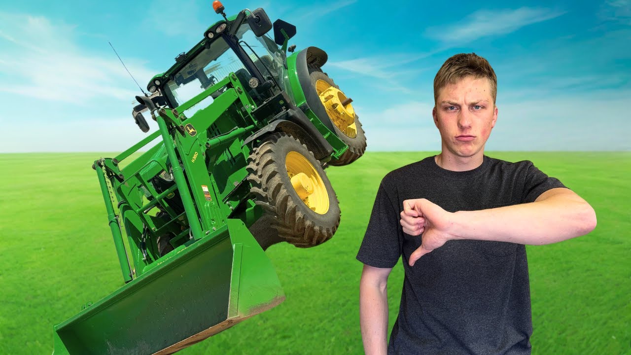 I Almost Tipped a Tractor Over - YouTube