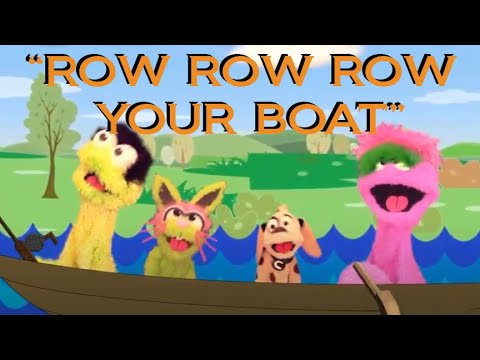 "ROW ROW ROW YOUR BOAT"- a sing-a-long video for kids - YouTube
