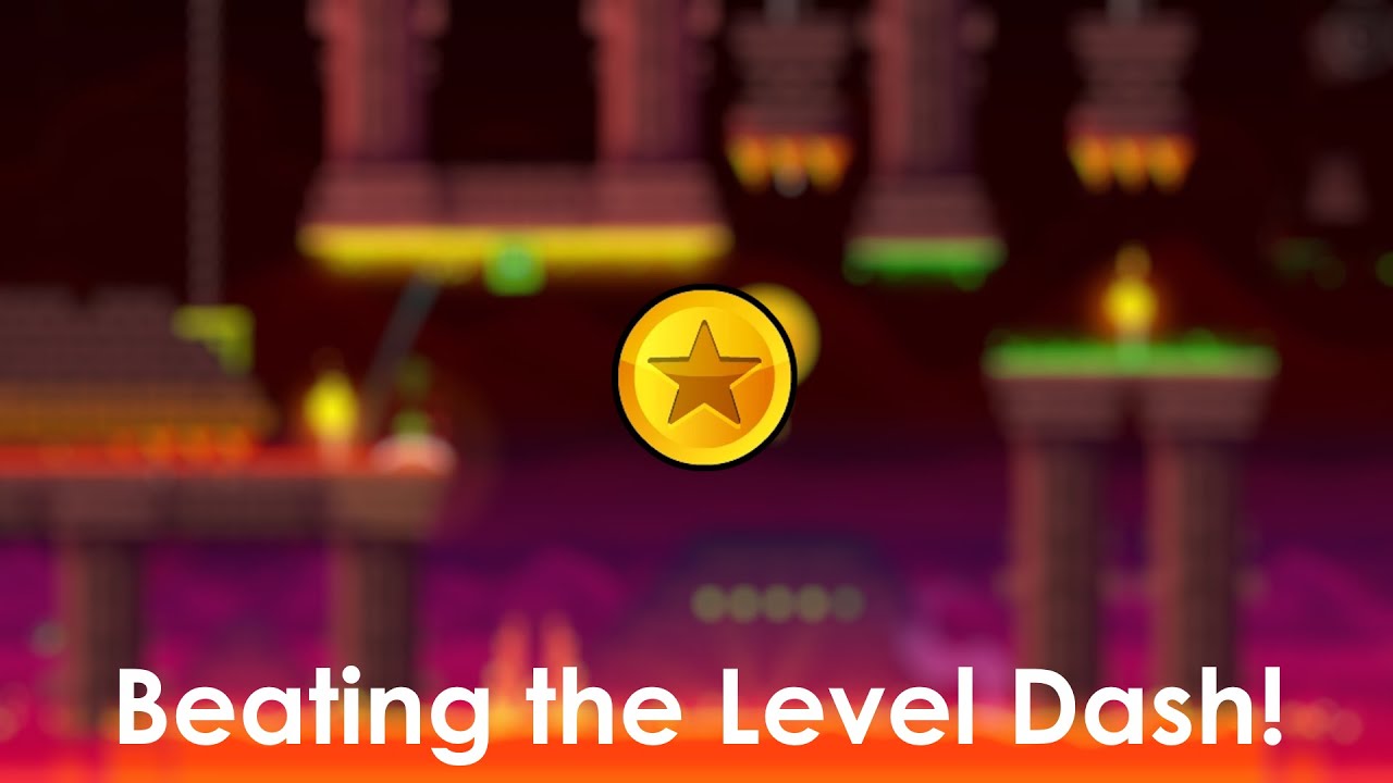 Beating the Level Dash [Geometry Dash] - YouTube