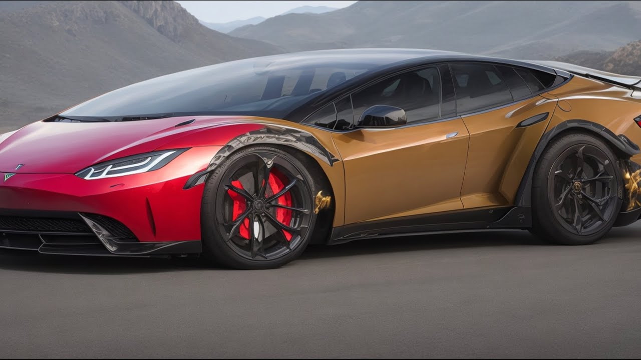 Lamborghini and Tesla make the car together / AI ARTS / - YouTube