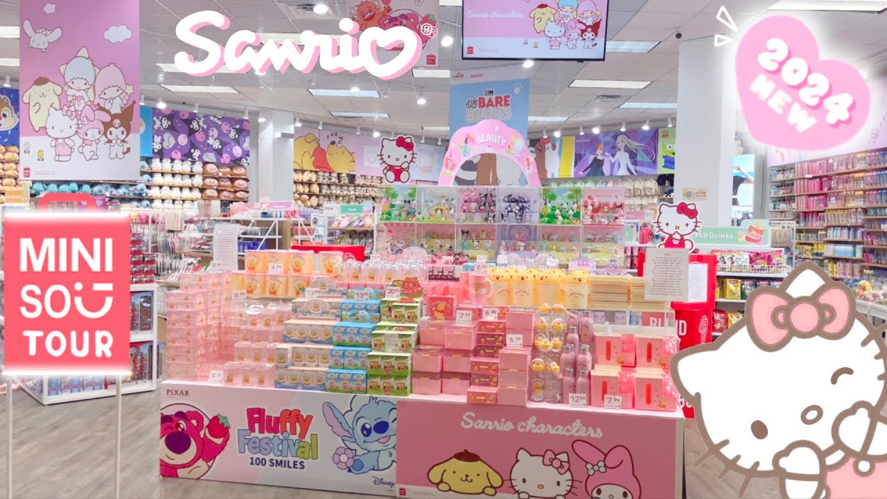 🌸 Miniso TOUR 2024 🌸 New Sanrio items, plushies, organization ...