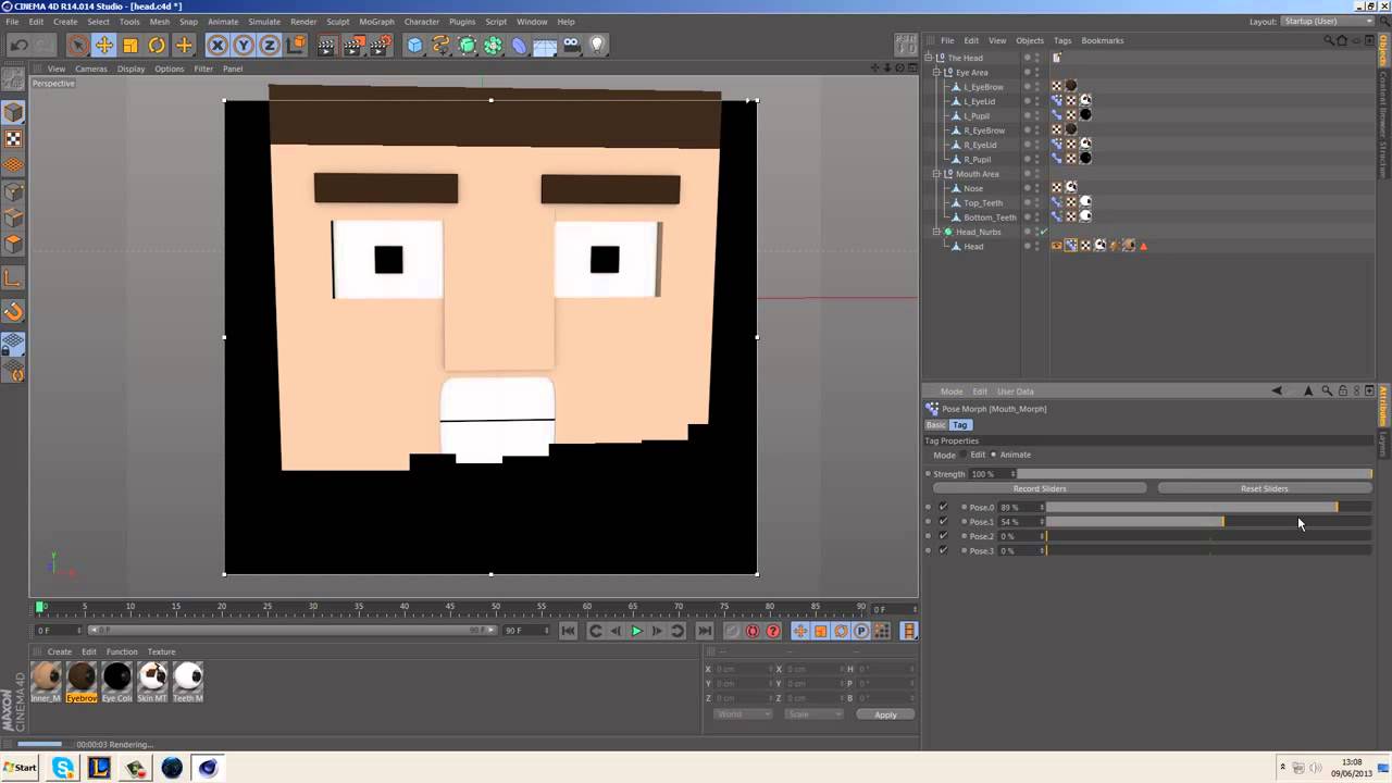 Cinema 4D Tutorial Pose Morph Tutorial Rigging - YouTube