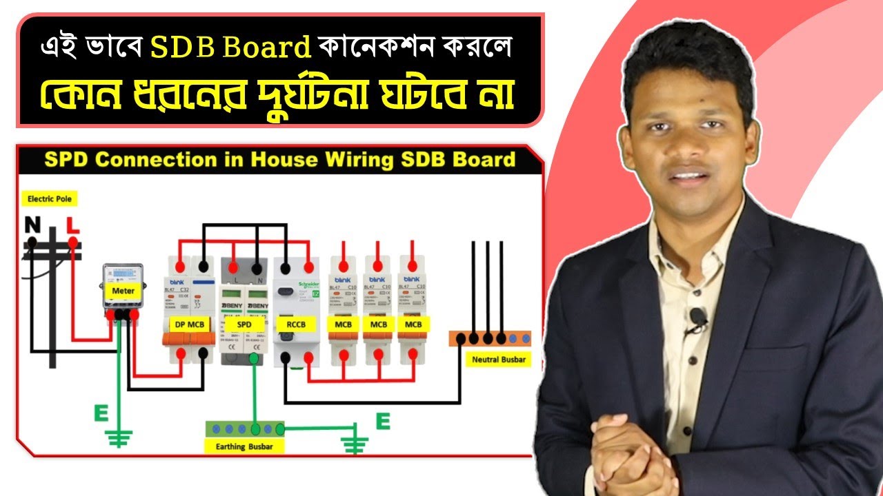 এই ভাবে SDB Board কানেকশন করলে, কোন ধরনের দুর্ঘটনা ঘটবে না | MCB RCCB ...