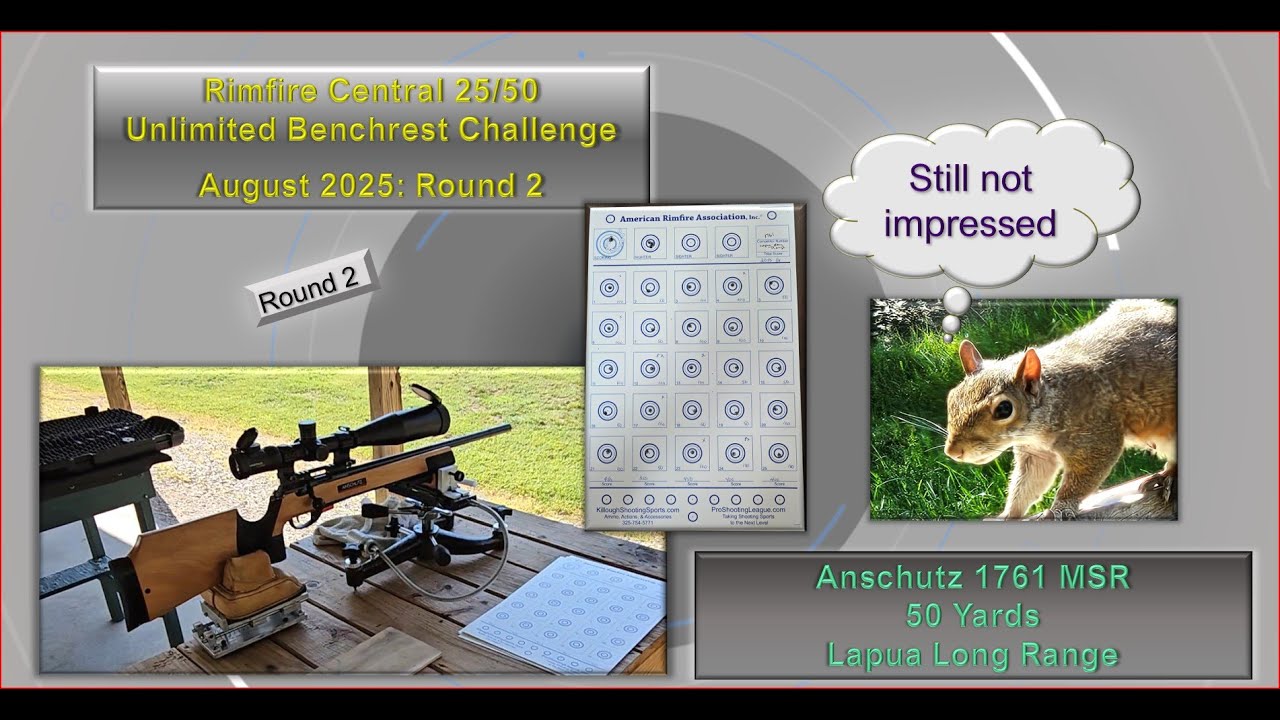Anschutz 1761 at 50-Yards ARA Unlimited Target: August Rd 2 Rimfire ...