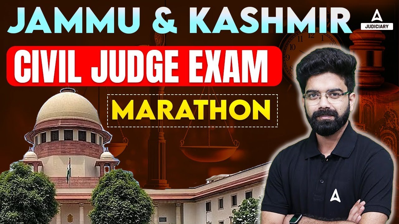 Jammu and Kashmir Judiciary 2023 | MARATHON CLASS | Jammu Civil Judge ...
