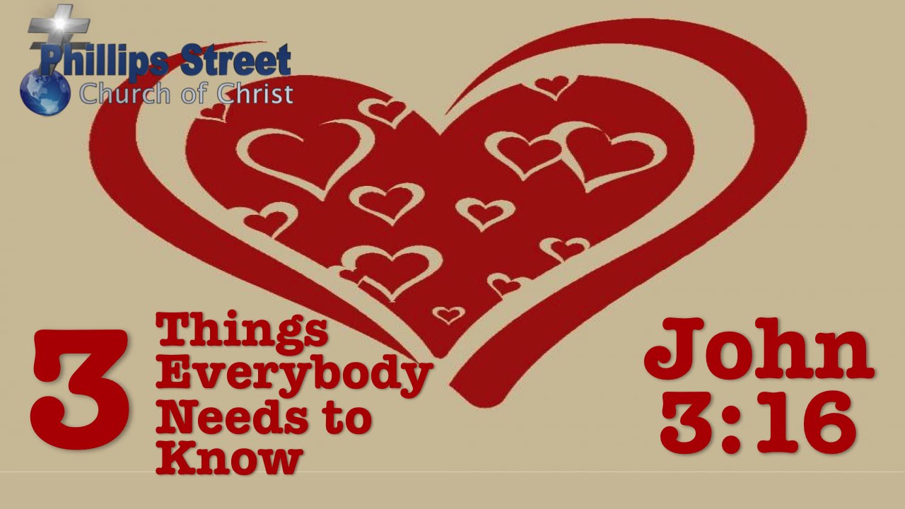 "Three Things Everybody Needs To Know" - YouTube