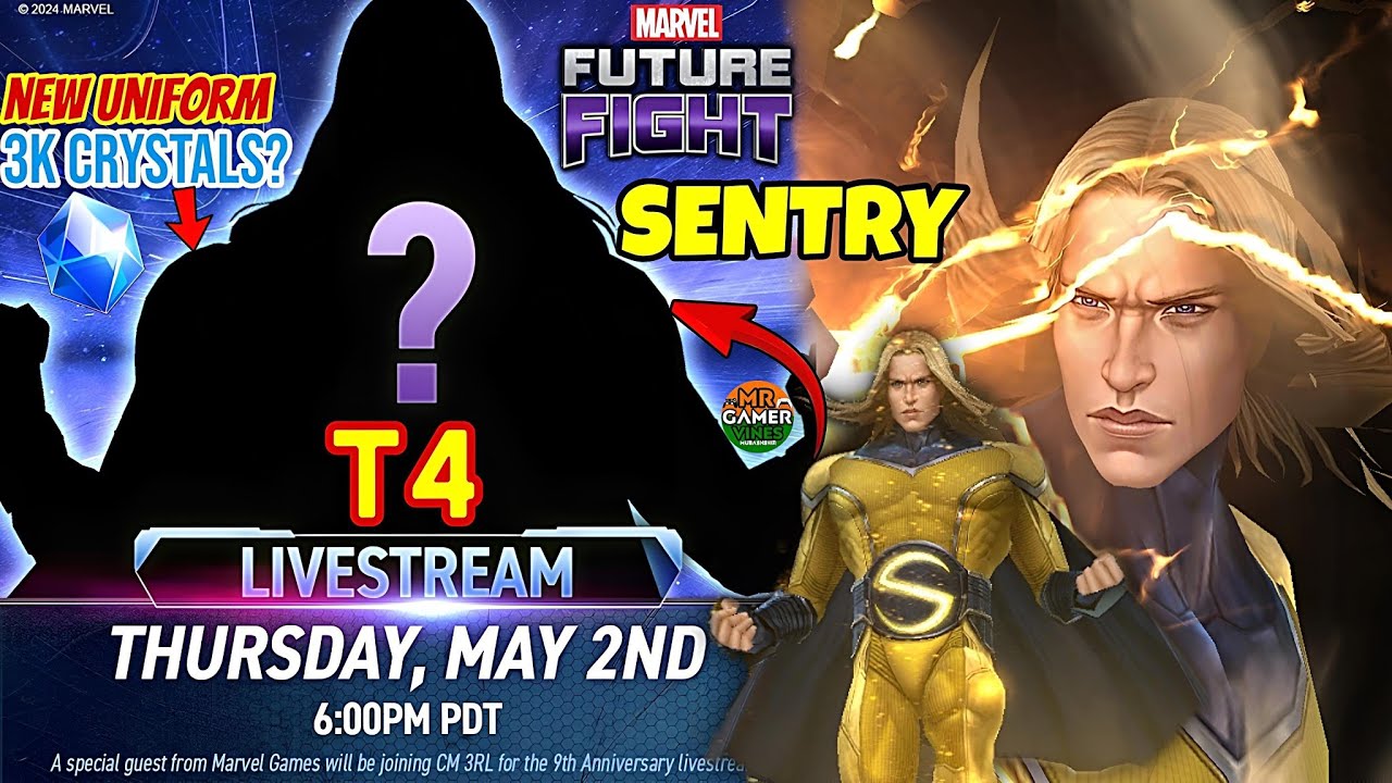 CELEBRATE 🎉 SENTRY T4 NEW UNIFORM | MAY UPDATE LIVESTREAM 🔴 | Marvel ...