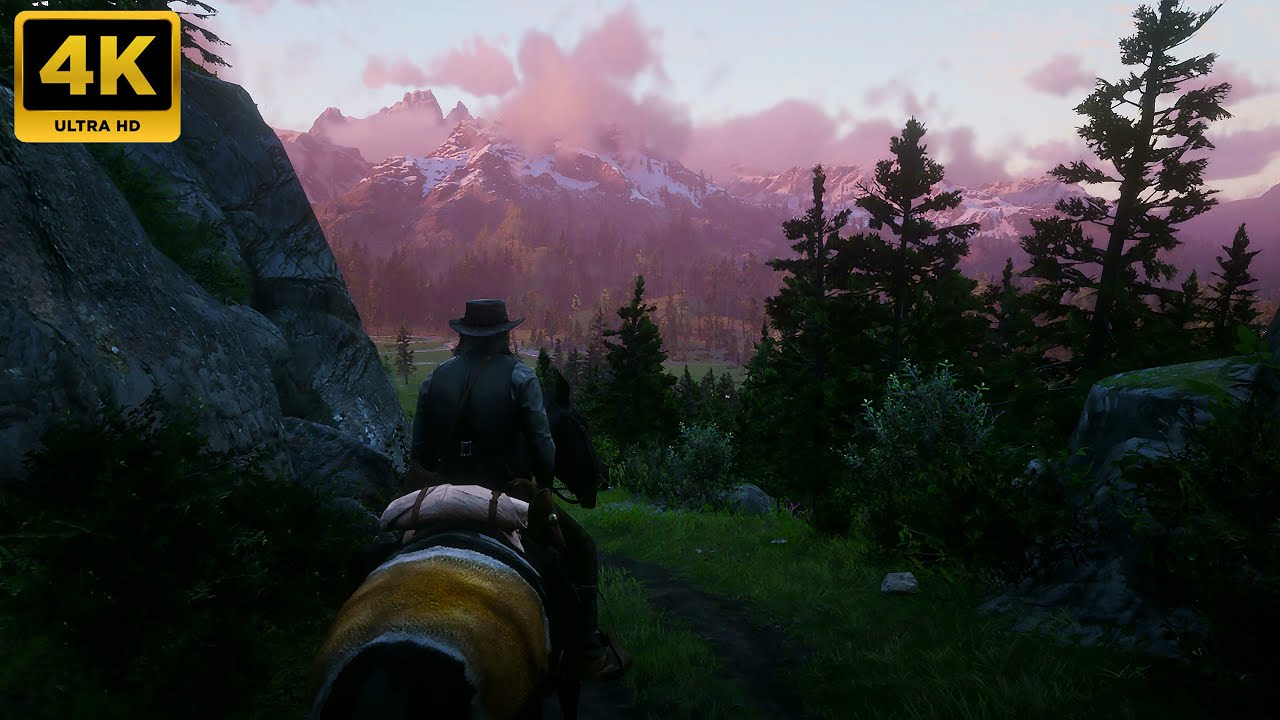 Red Dead Redemption 2 4K Gameplay: Exploring the Most Beautiful Area ...