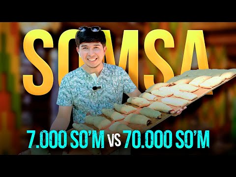 7000 SO'MLIK SOMSADAN 70.000 SO'MLIK SOMSAGACHA | O'ZBEK MILLIY TAOMI