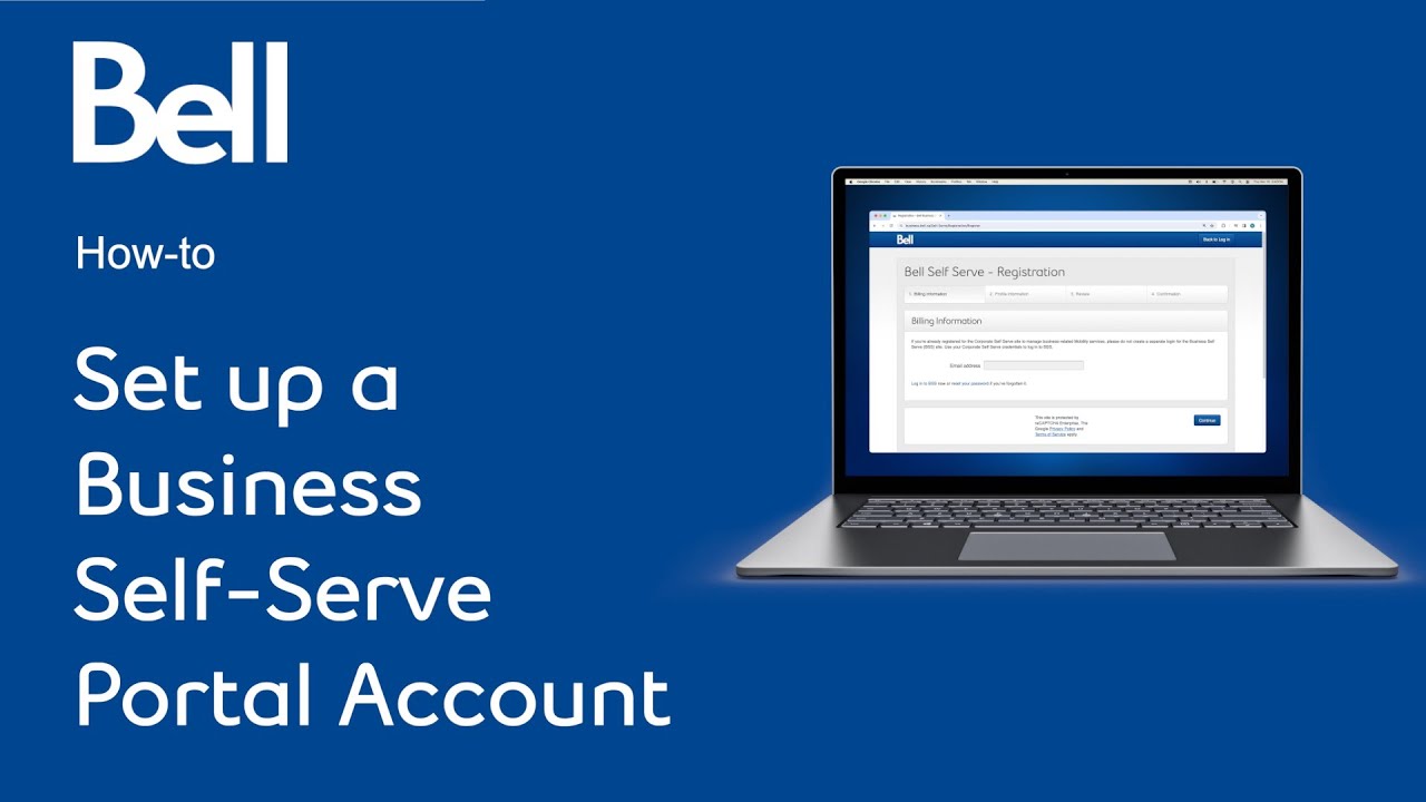How to Set up a Bell Business Self-Serve Portal Account - YouTube