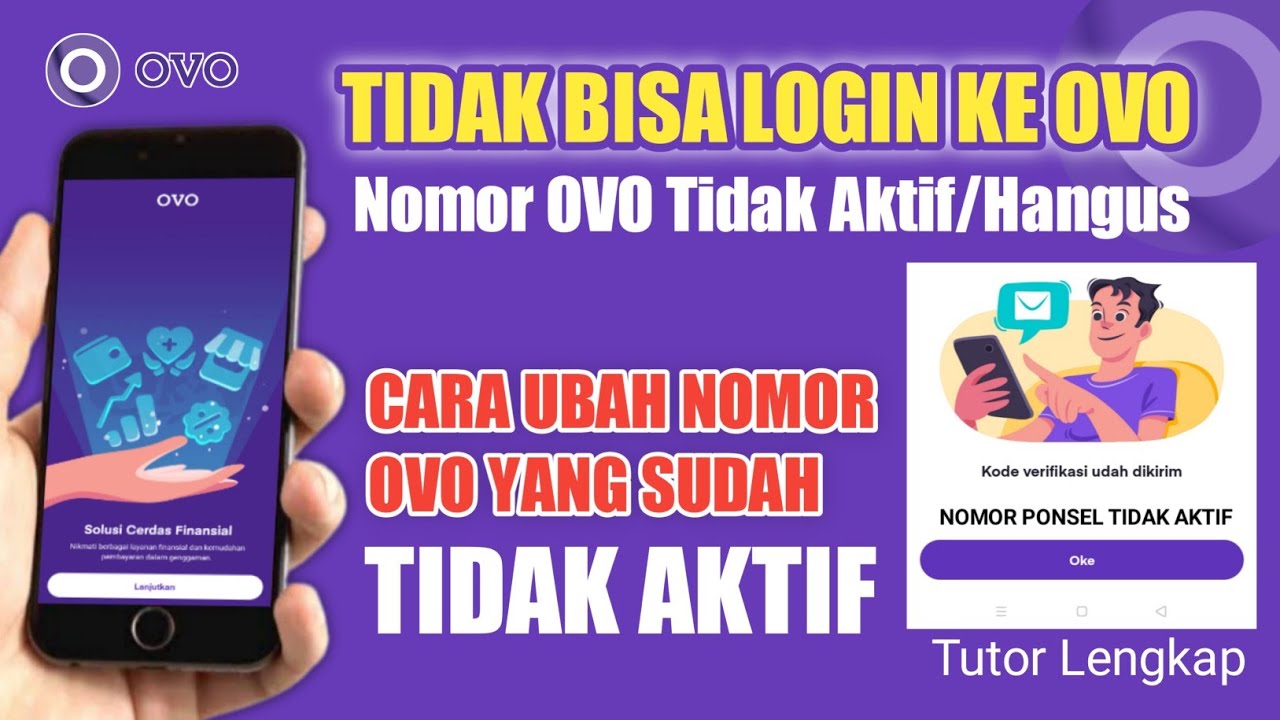 Cara Ubah Nomor Hp OVO yang Tidak Aktif atau Hilang | Tidak Bisa login ...