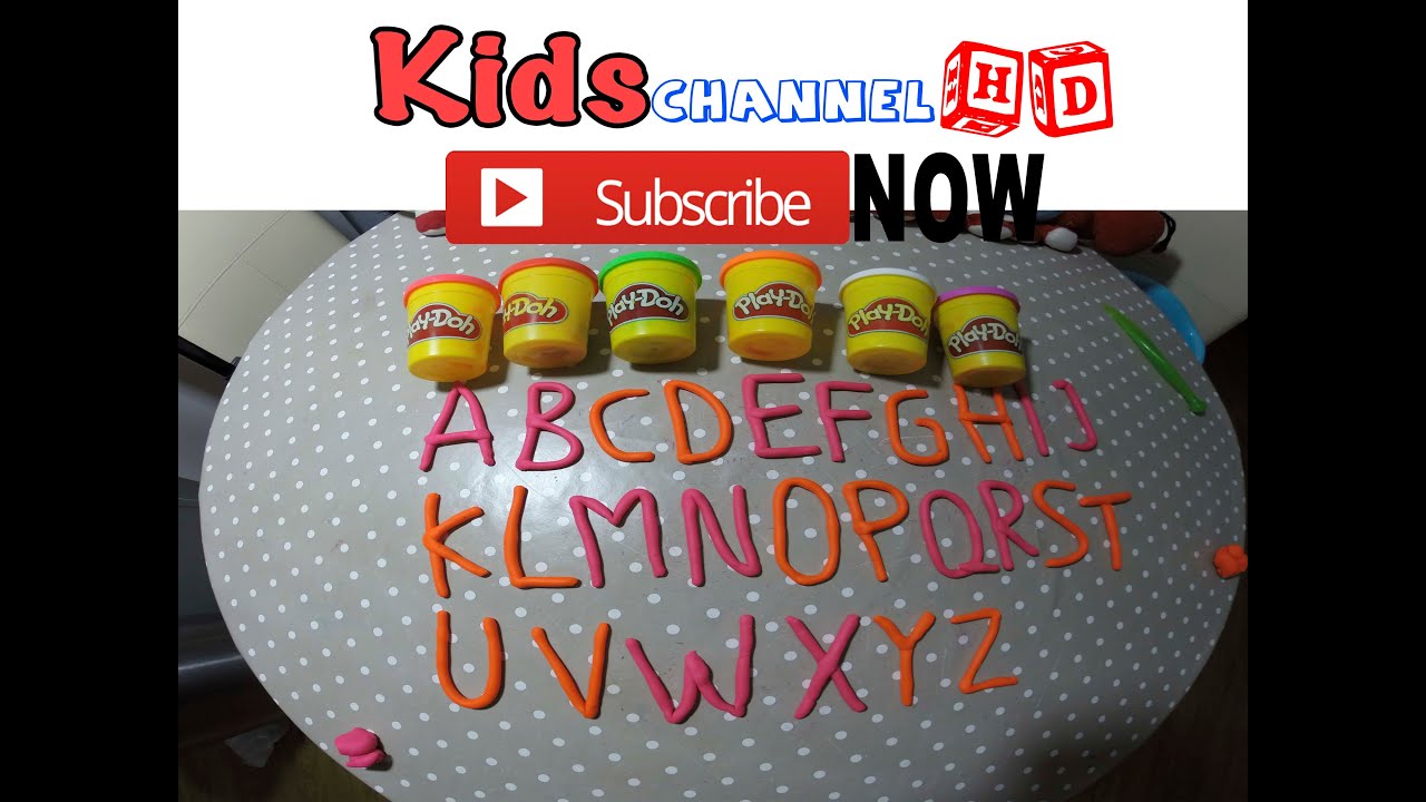 ABC Song Play-Doh, learn ABC Alphabet - YouTube