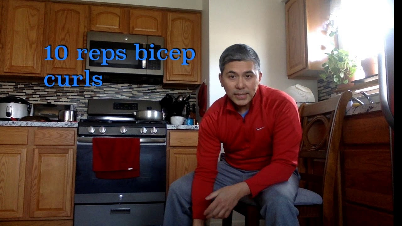 Home exercise video upper body workout and cardio - YouTube