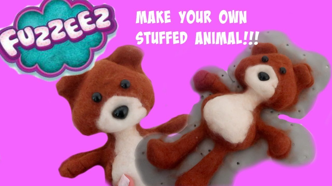 FUZZEEZ! DIY Plush Teddy Bear! - YouTube