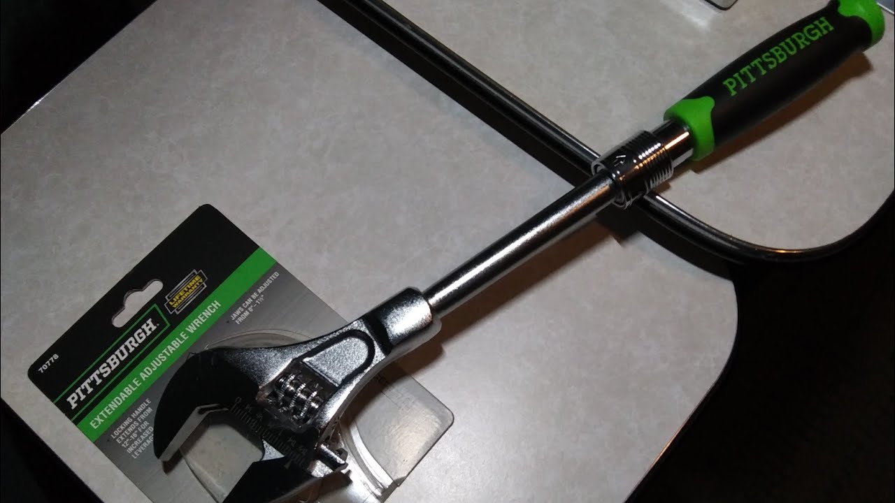 Pittsburgh#70778 extendable adjustable wrench🌎🔩🔧🔩😲😲😲 - YouTube
