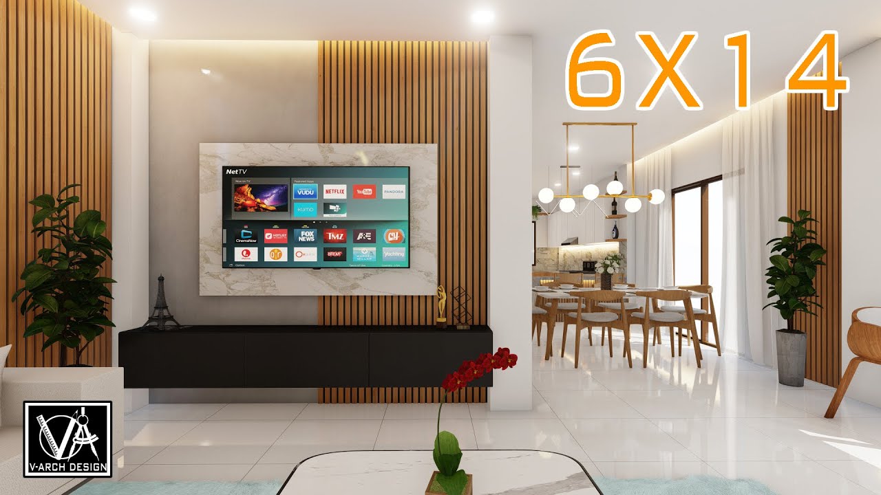 ELEGANT INTERIOR HOUSE DESIGN 6X14 METERS - YouTube