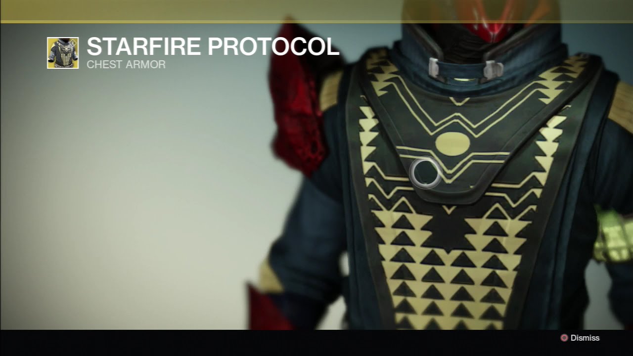 Destiny Exotic Armor Starfire Protocol Chest Armor - YouTube