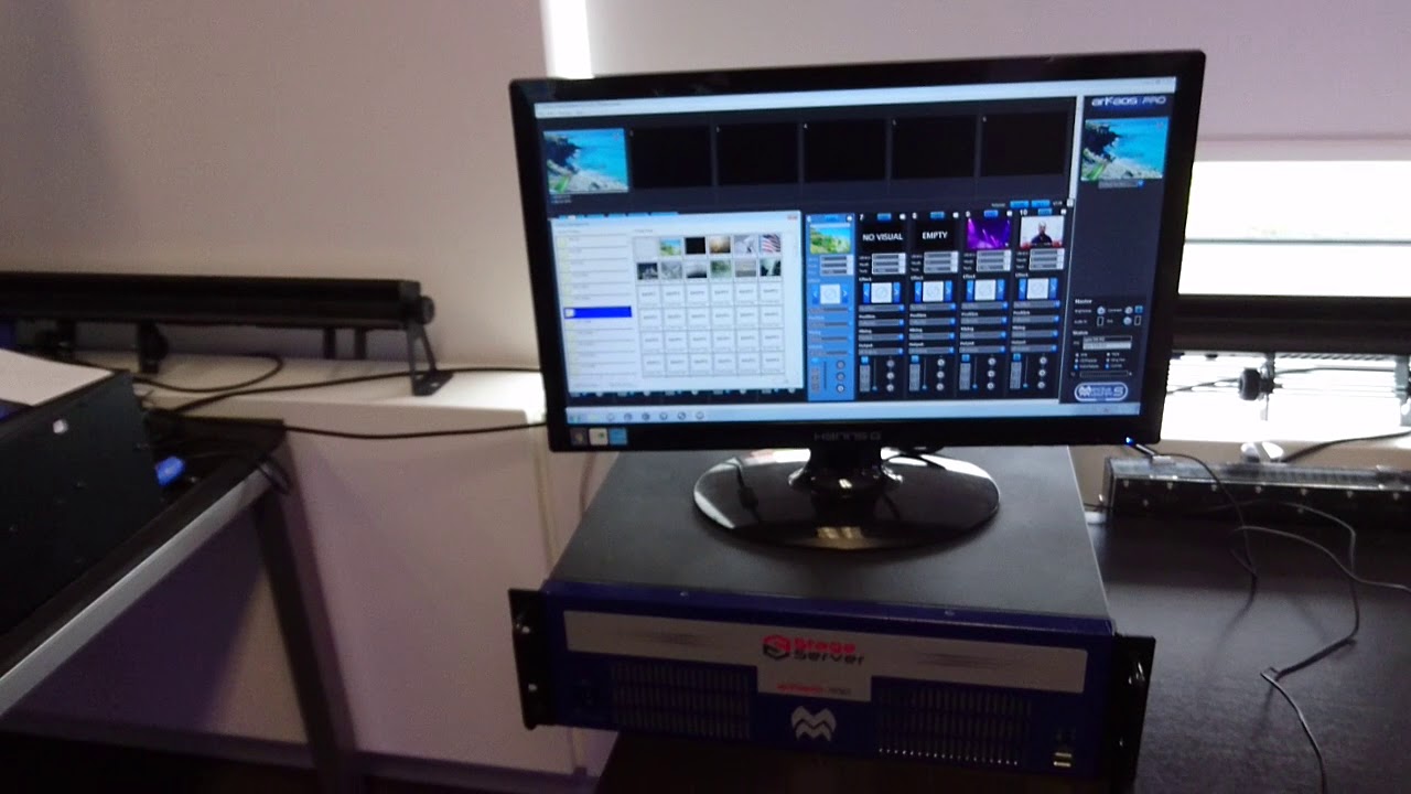 ArKaos Stage Server with 1 4K output - YouTube