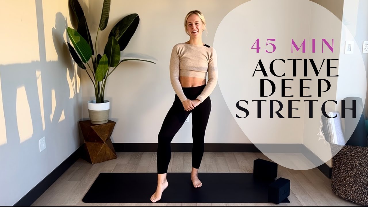 Active Deep Stretch Yoga Routine | 45 Min Calm Mind & Muscle ...