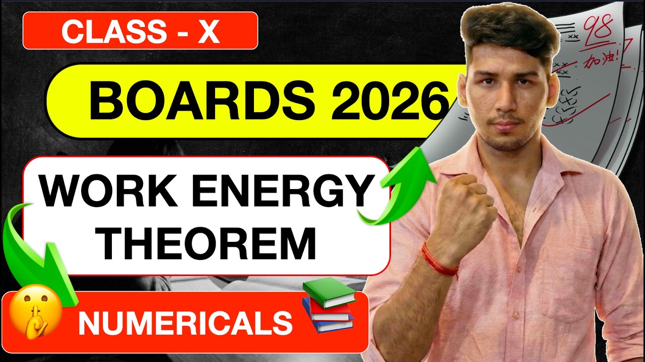 Work Energy Theorem: Most Important Numericals | Class 10 Physics ...
