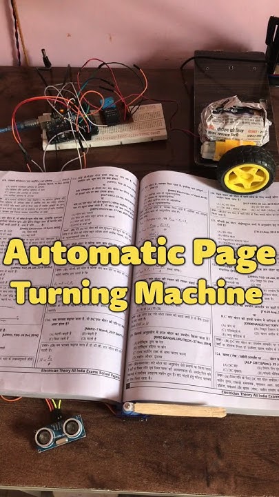 The Most Incredible Automatic Page Turning Machine #microcontroller #arduinosoftware - YouTube