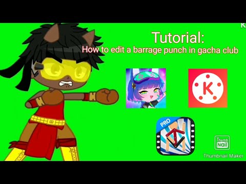 Tutorial: How to edit a barrage punch In Gacha Club - YouTube