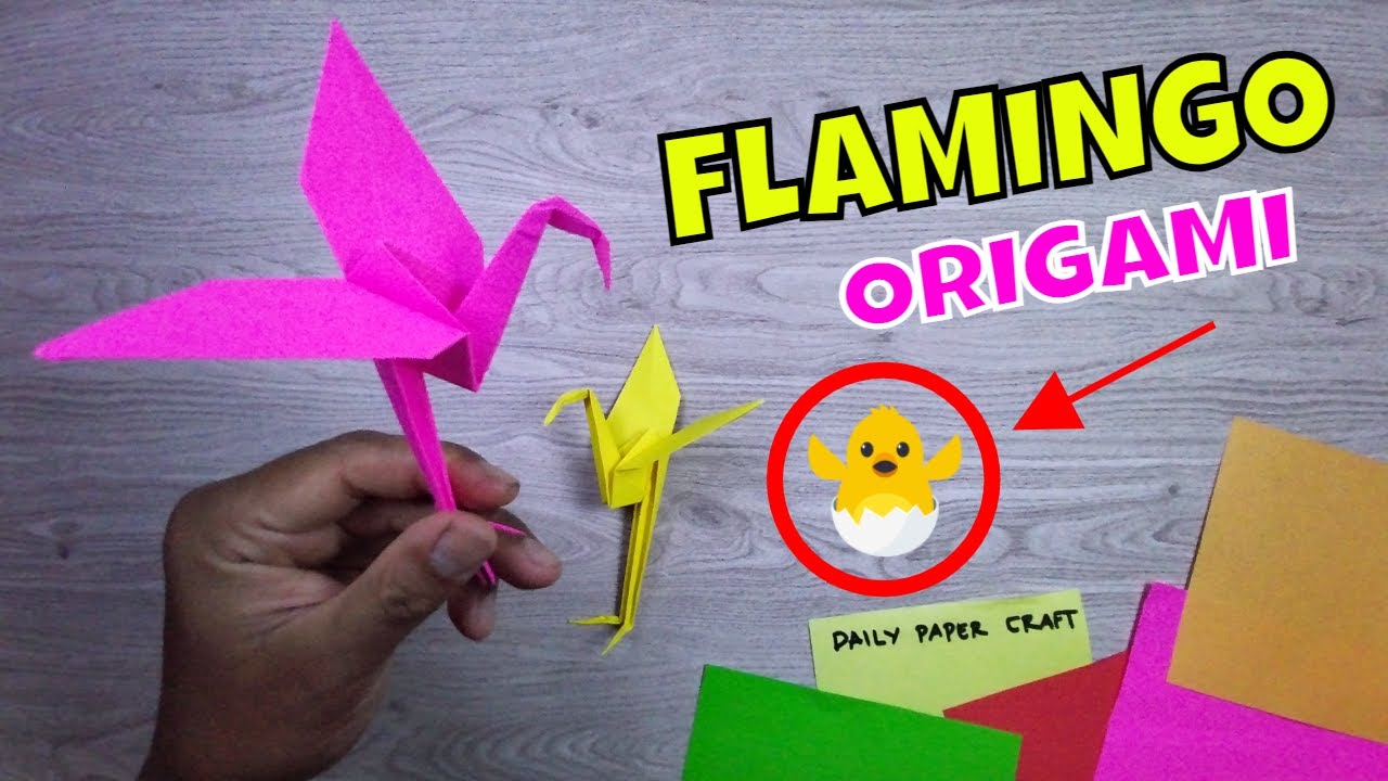 How to Make a Origami Flamingo Easy Step by Step - Easy Origami - DIY ...