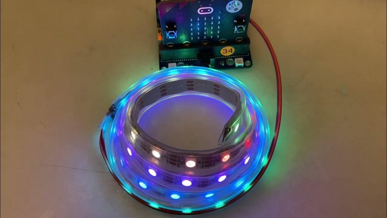 KSB048範例－ws2812燈條60燈 - YouTube