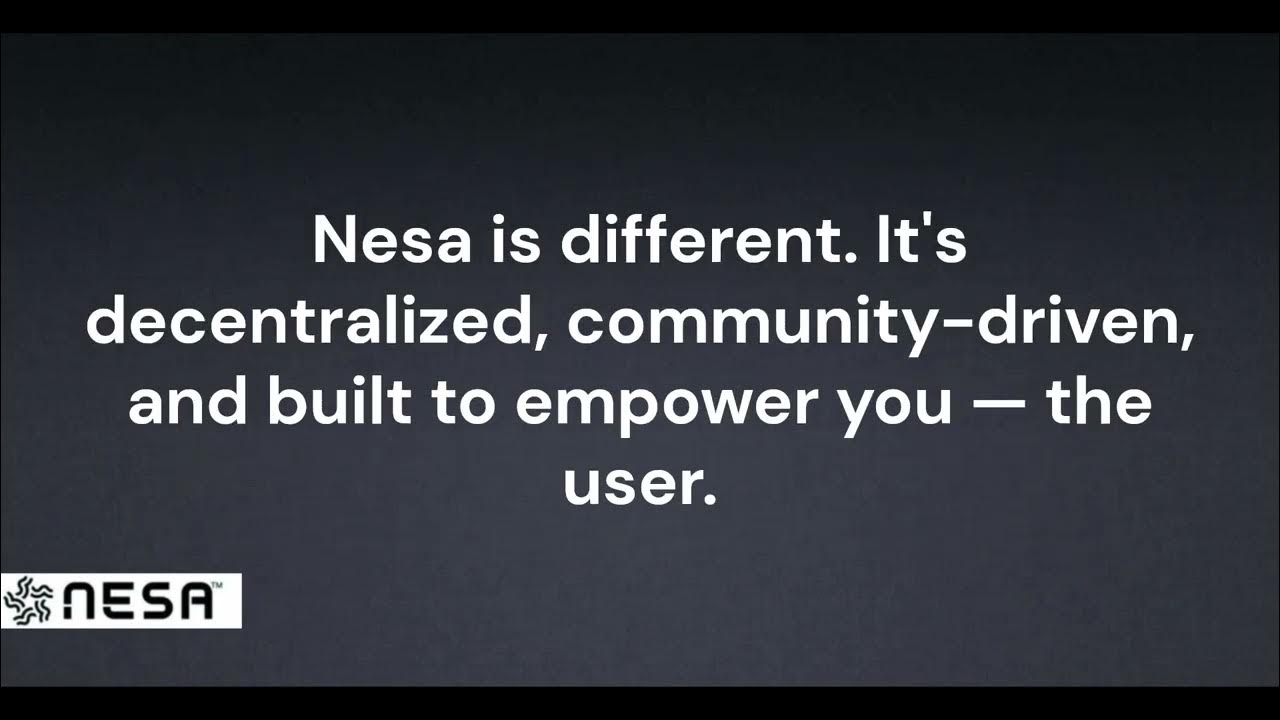 #Nesa: The Decentralized AI Revolution You Need to Know About. @nesaorg. - YouTube