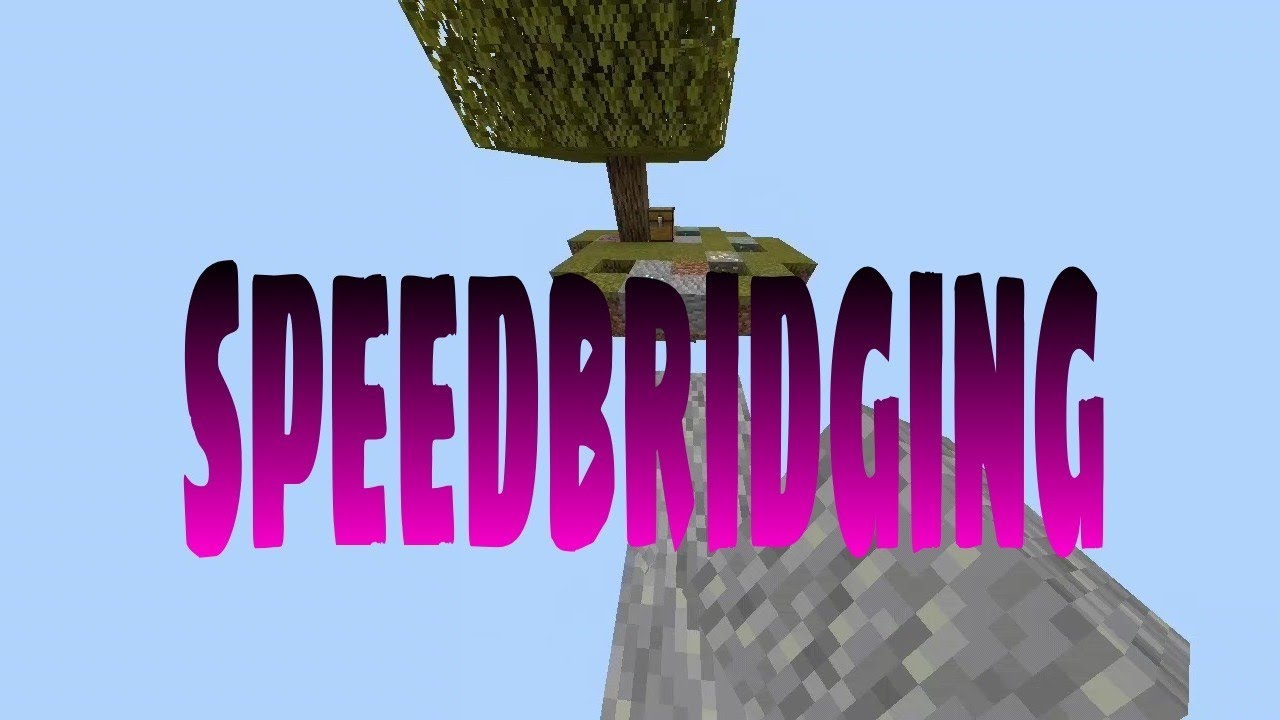 How to speedbridge in MCPE - YouTube