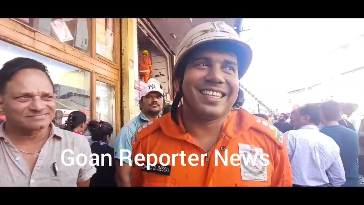 Goan Reporter: Fire broke out in New Market, Margao. Fire Department ...