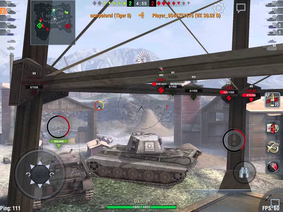 Tiger 2 & KV 1 - battle - YouTube